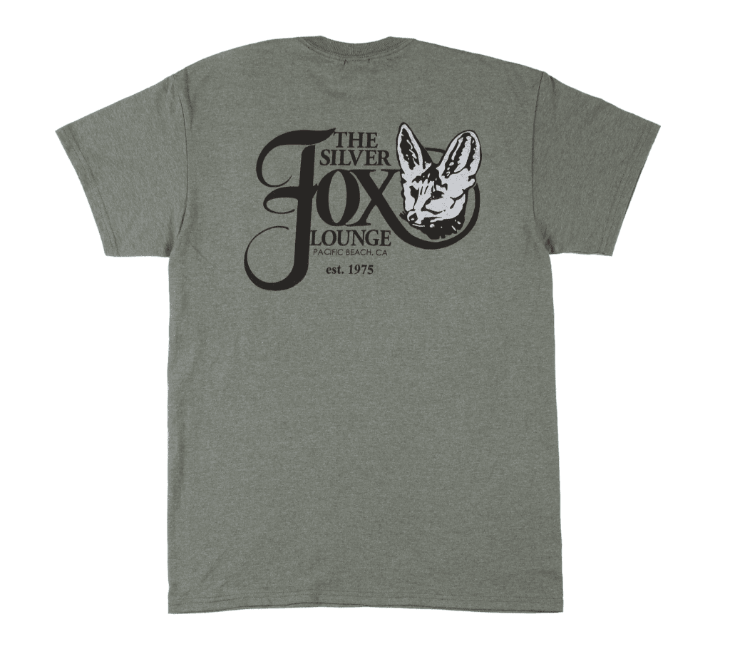 Silver Fox T-shirt Green - Silver Fox Lounge
